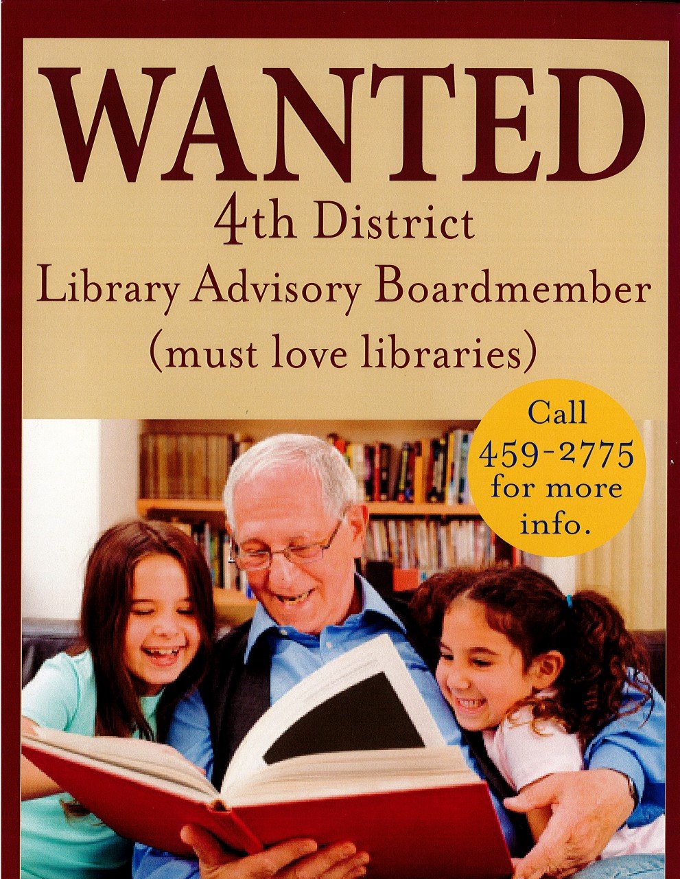 Library Advisory Board Opening - Fort Bragg Library