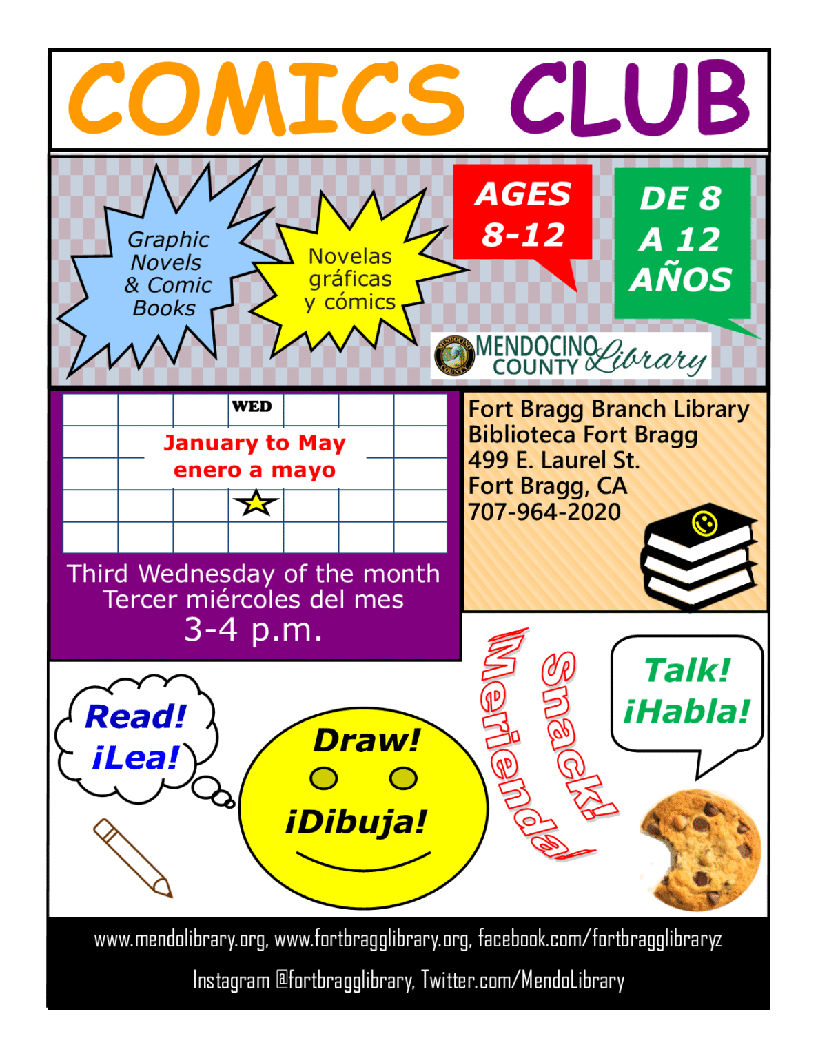 New at the Library! Comics Club - Fort Bragg Library